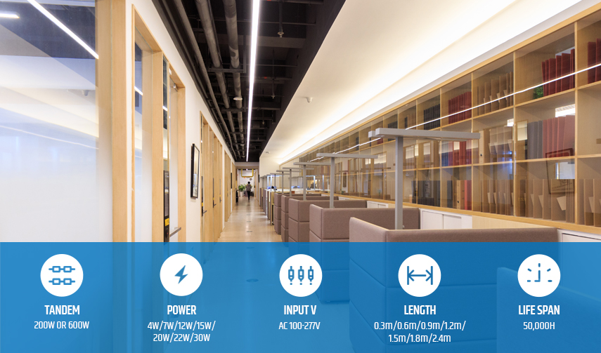 Single T5 integrated light with high-efficiency light engine for long ...